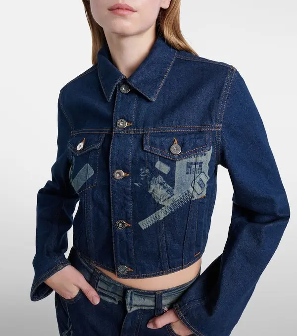 JEAN PAUL GAULTIER Cropped Denim Jacket