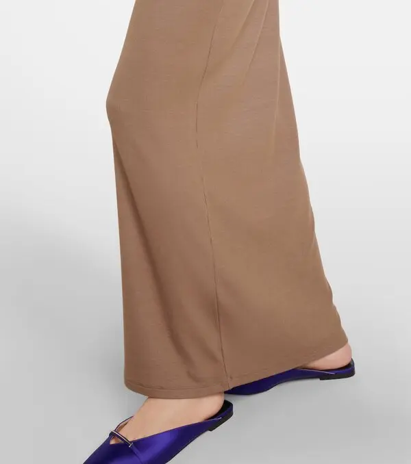 TOM FORD Racerback Jersey Maxi Dress - Brown