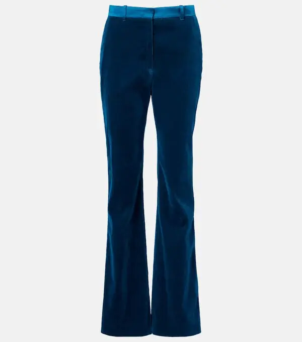 Rabanne Cotton-blend Velvet Flared Pants