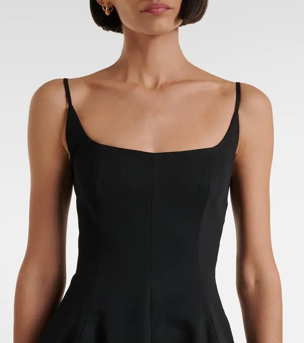 Staud Joy Cotton-blend Gown - Black