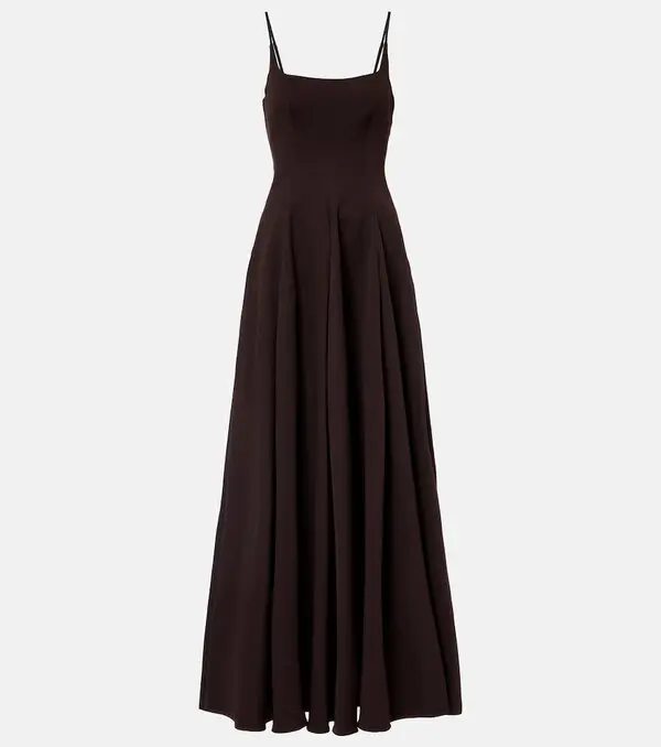 Staud Joy Cotton-blend Gown - Brown