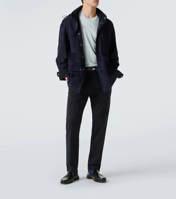 TOM FORD Cotton And Silk Jersey T-shirt - Blue