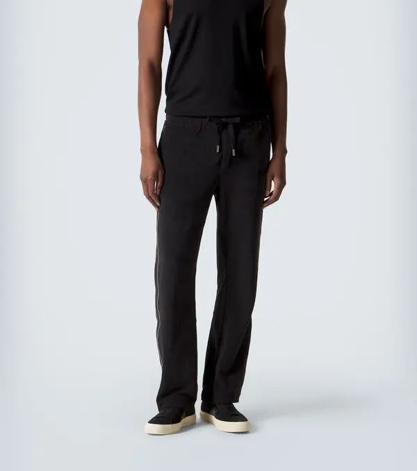 Dolce & Gabbana Cotton-blend Sweatpants - Black
