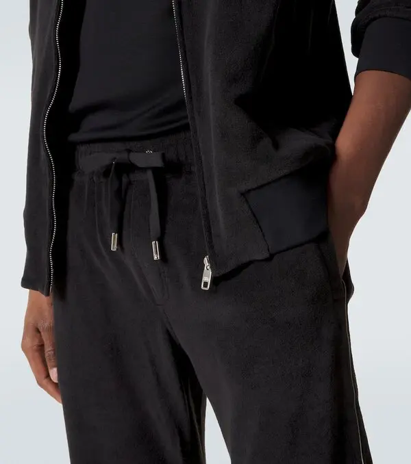 Dolce & Gabbana Cotton-blend Sweatpants - Black