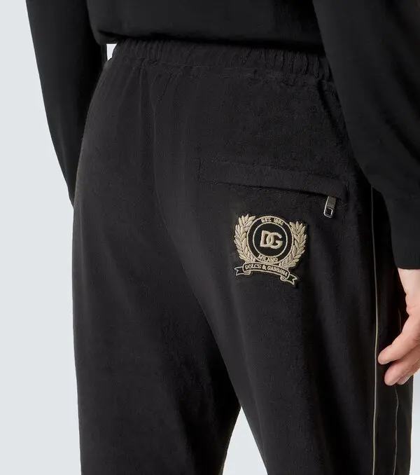 Dolce & Gabbana Cotton-blend Sweatpants - Black