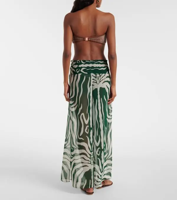 Johanna Ortiz Printed Wide-leg Pants