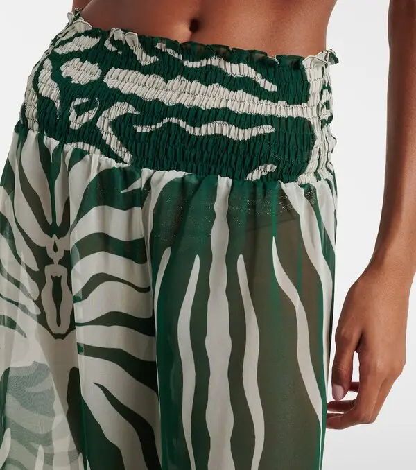 Johanna Ortiz Printed Wide-leg Pants