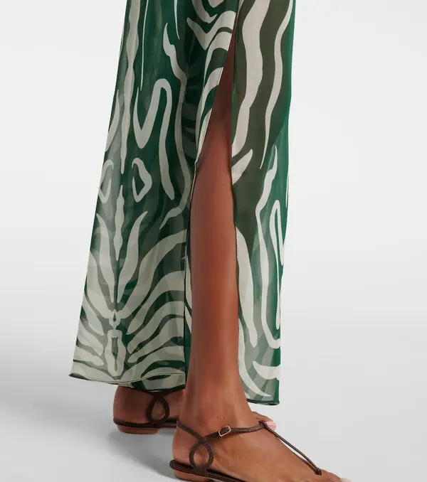 Johanna Ortiz Printed Wide-leg Pants