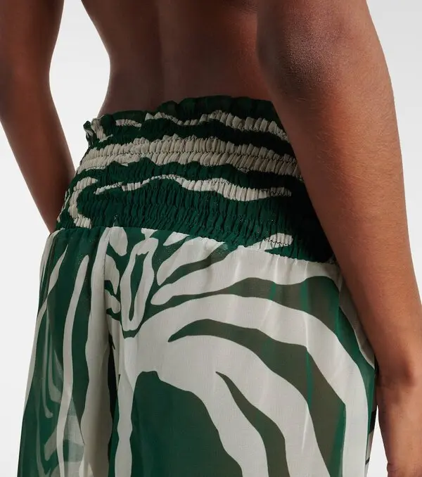 Johanna Ortiz Printed Wide-leg Pants