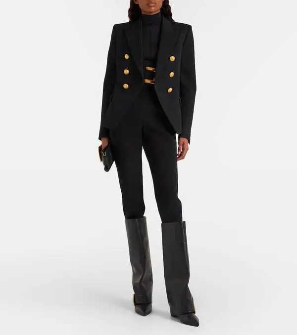 Balmain High-rise Slim Pants