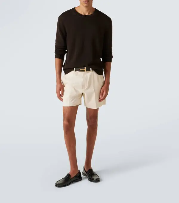 TOM FORD Cotton Drill Shorts