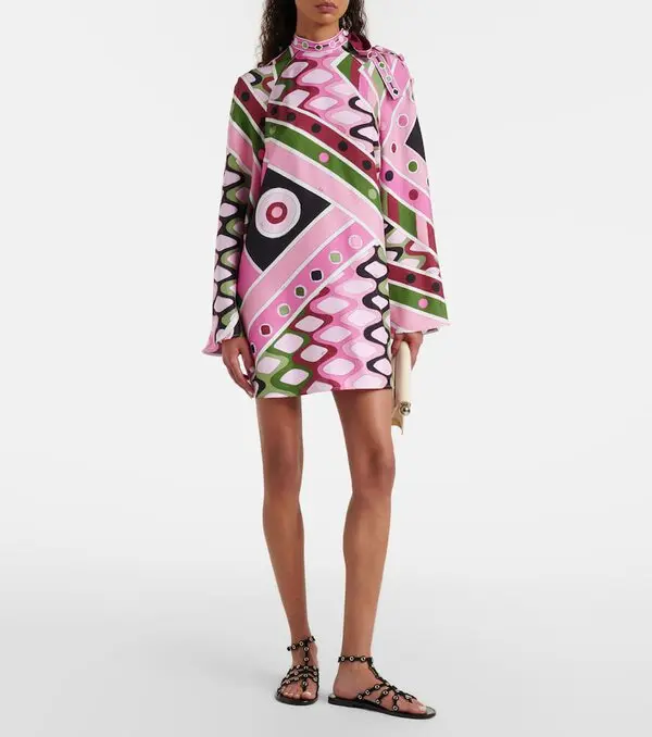 Emilio Pucci Silk Satin Minidress
