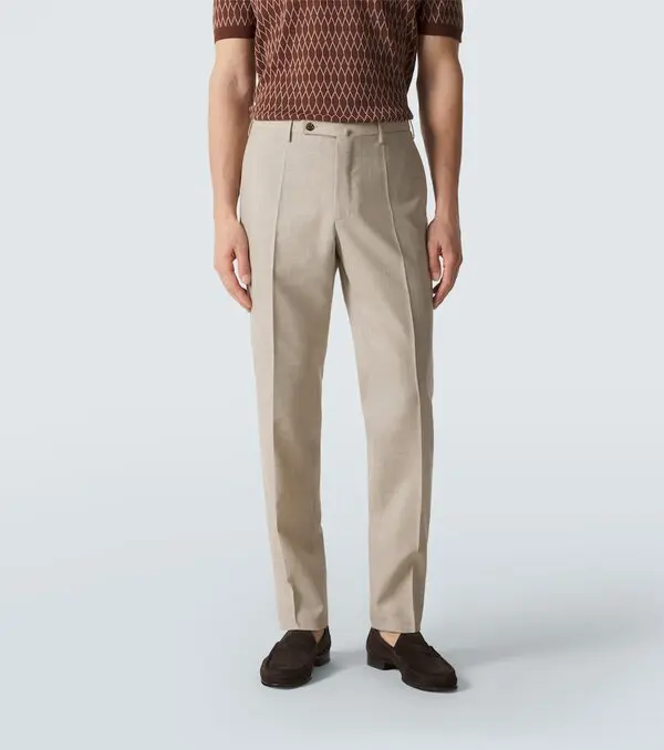 Incotex Virgin Wool Slim Pants