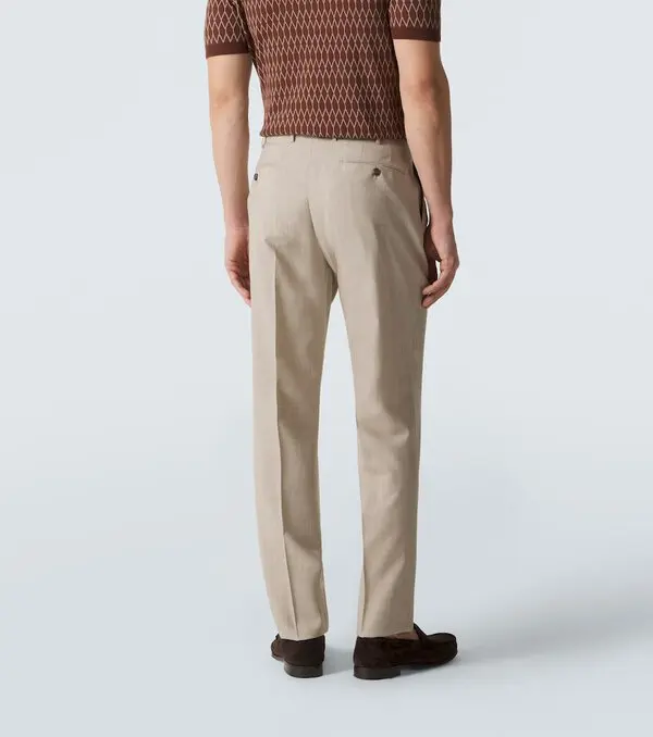 Incotex Virgin Wool Slim Pants