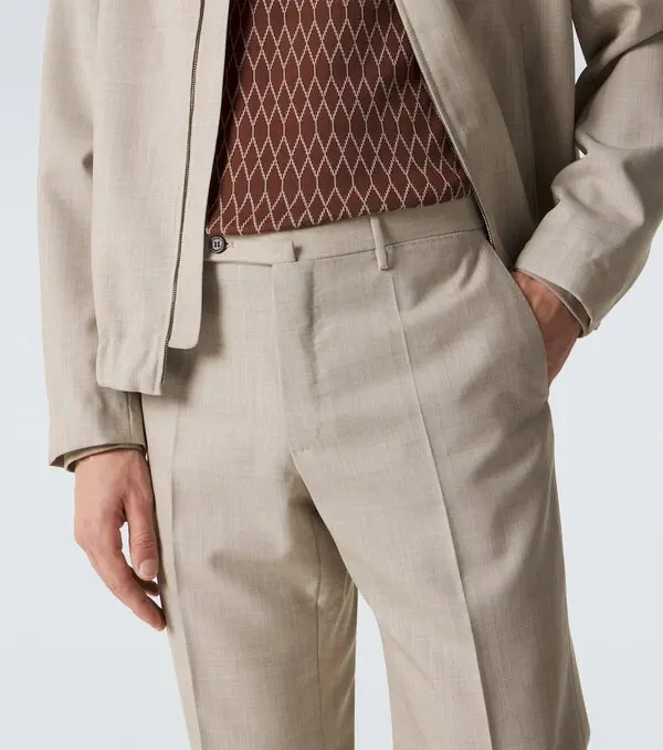 Incotex Virgin Wool Slim Pants