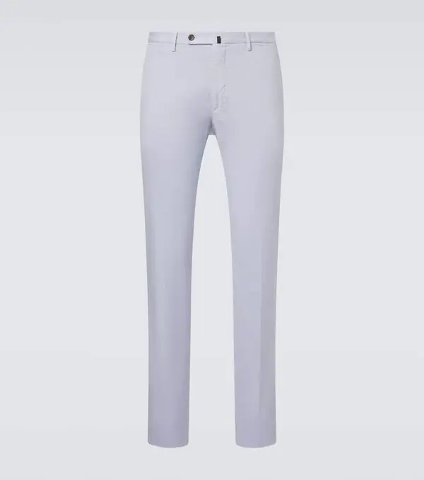 SLOWEAR Cotton And Silk Slim-fit Pants