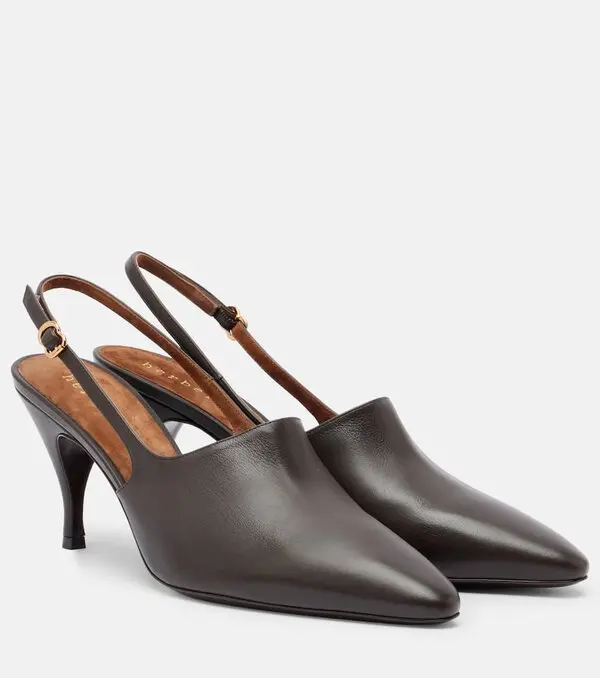 HERBERT LEVINE 80 Leather Slingback Pumps