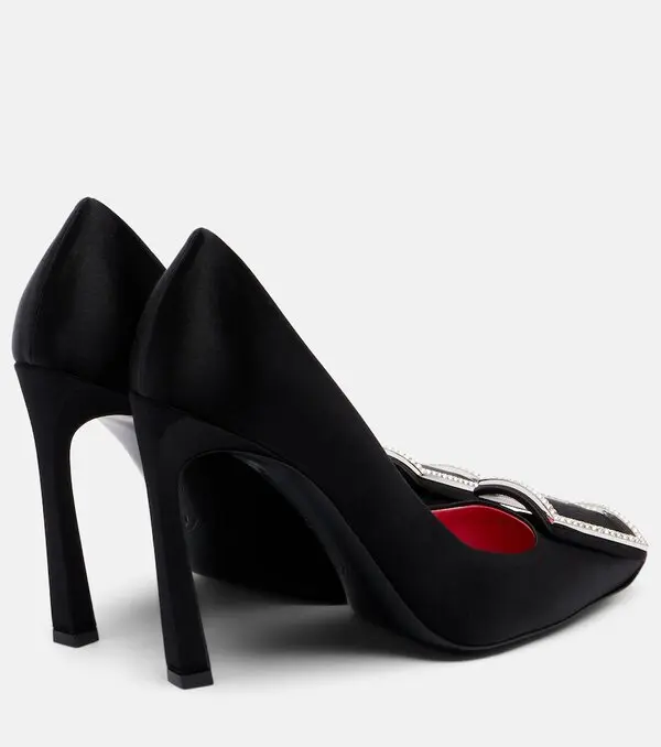 ROGER VIVIER Trumpette 100 Satin Pumps