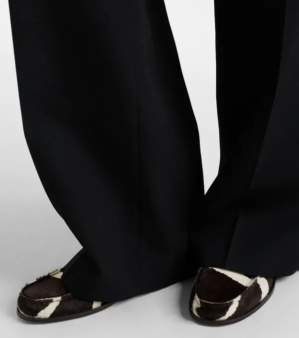 TOD'S Printed Calf Hair Loafers - Brown