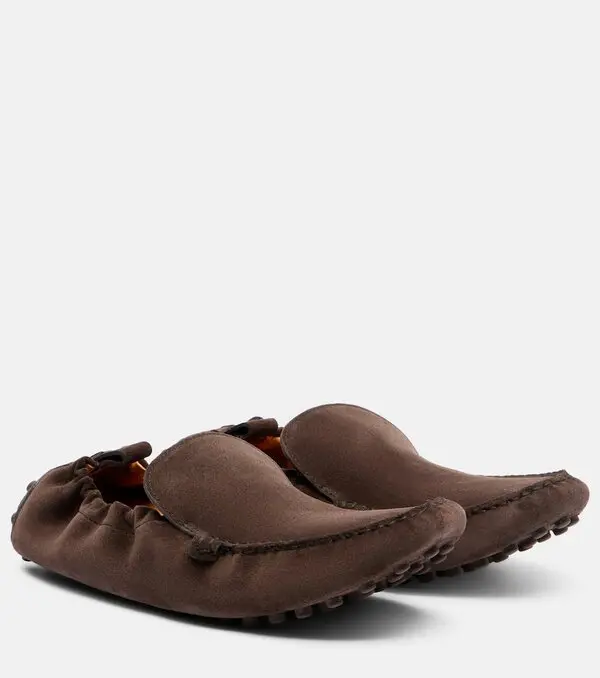 TOD'S Suede Loafers - Brown