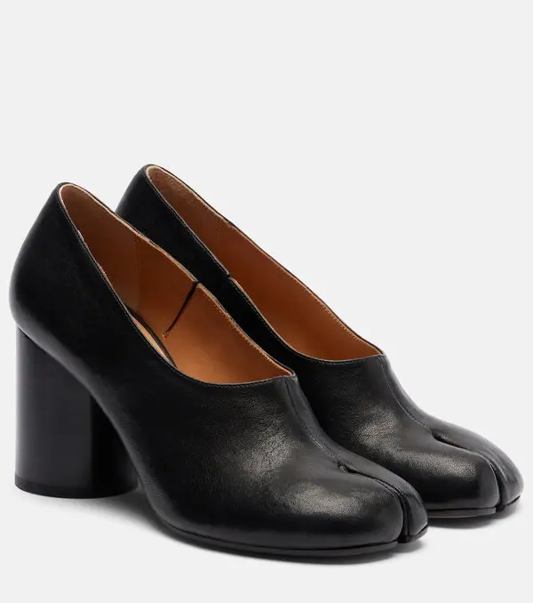 MAISON MARGIELA Tabi 80 Leather Pumps - Black