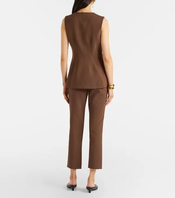 Veronica Beard Stila Cropped Slim Pants