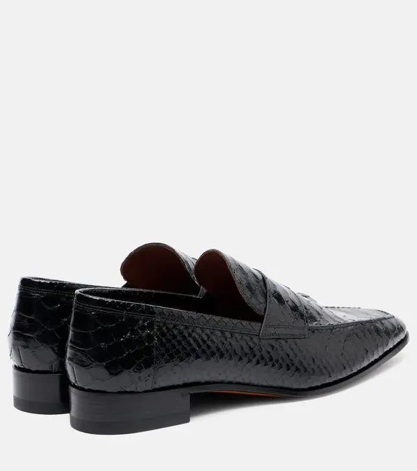 Paris Texas Vincent Croc-effect Leather Loafers