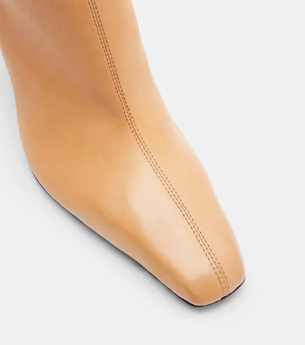 Paris Texas Belle Leather Ankle Boots - Brown