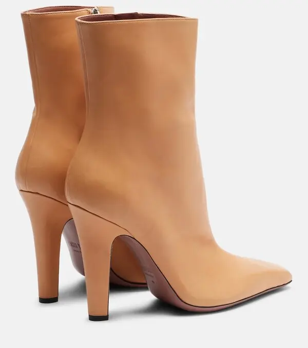 Paris Texas Belle Leather Ankle Boots - Brown