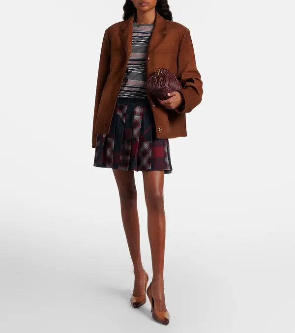 Miu Miu 85 Leather Pumps - Brown