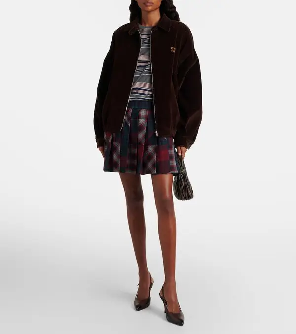 Miu Miu Leather Slingback Pumps - Brown
