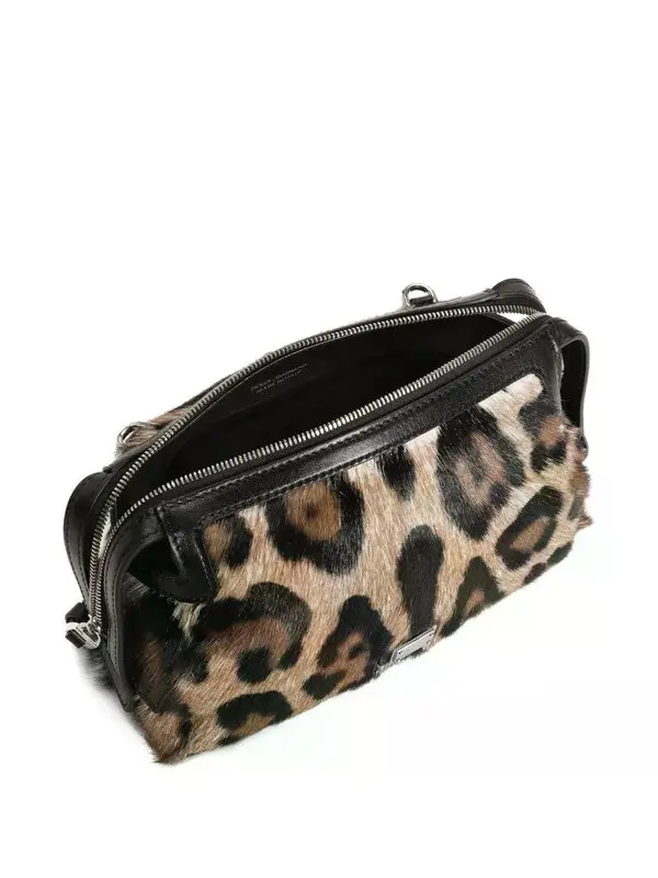 Dolce & Gabbana Vittoria Leopard-print Mini Bag - Brown
