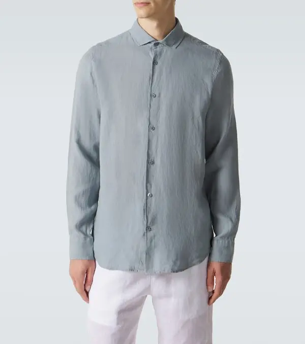 Frescobol Carioca Antonio Linen Shirt