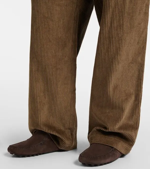 TOD'S Suede Loafers - Brown