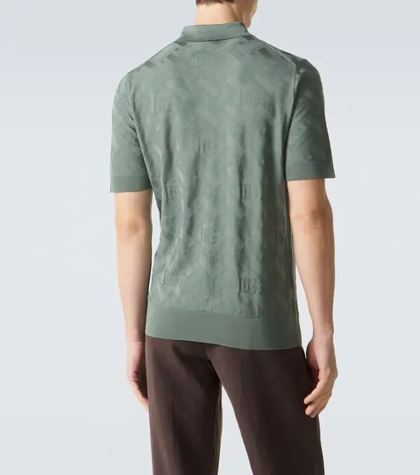 Dolce & Gabbana Dg Silk Polo Shirt