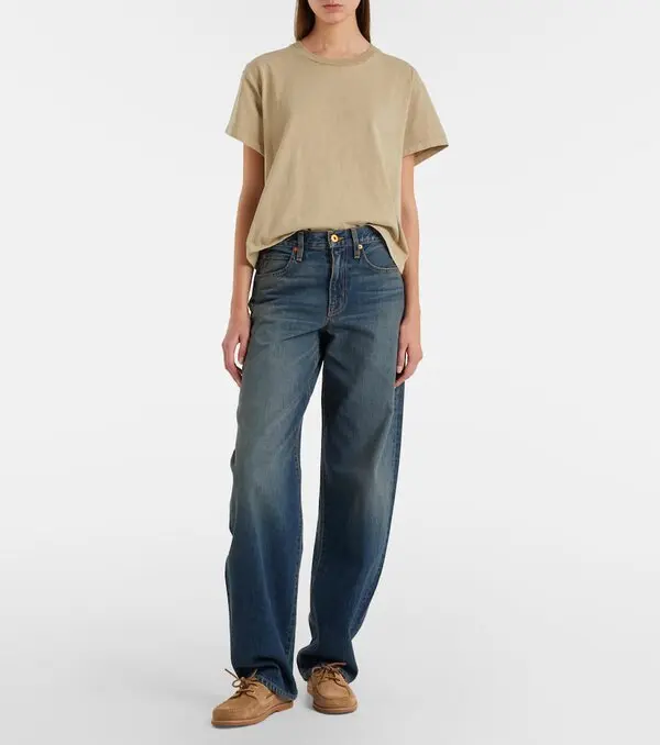 SLVRLAKE Tess Faded Wide-leg Jeans - Blue