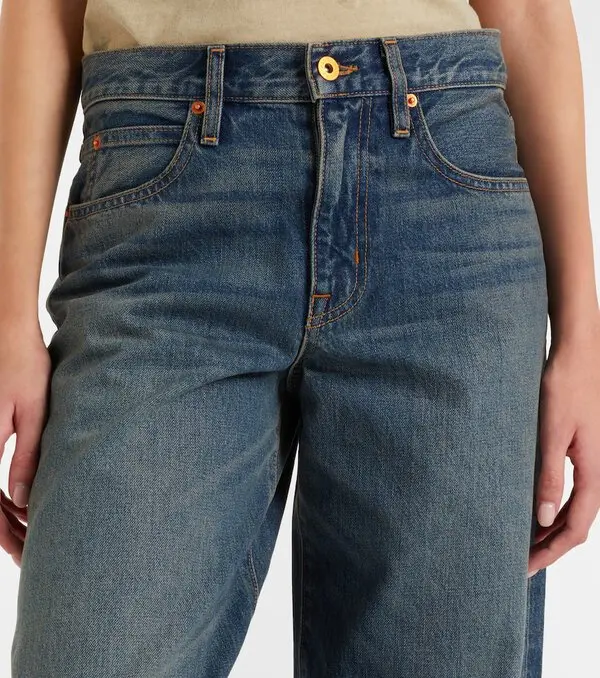 SLVRLAKE Tess Faded Wide-leg Jeans - Blue
