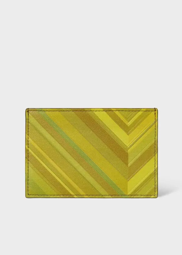 Paul Smith Leather Chevron Card Holder