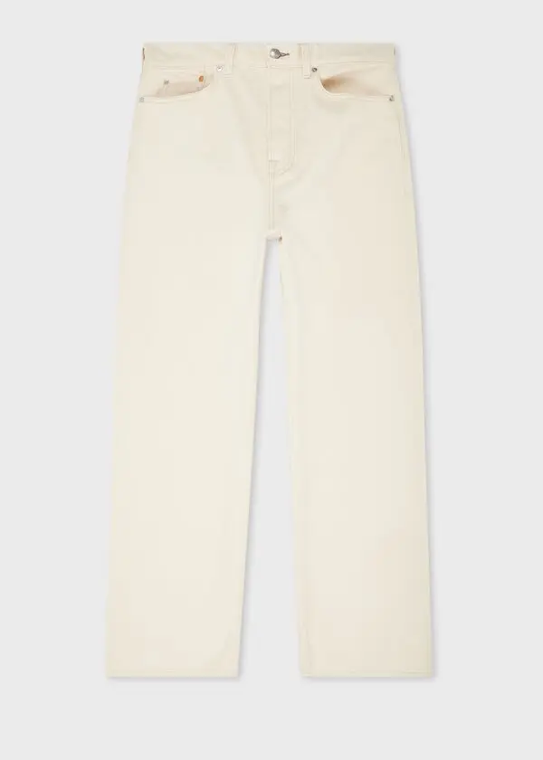 Paul Smith Cotton Barrel-leg Jeans - Blue