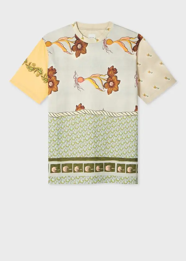 Paul Smith Blue And 'textile' T-shirt