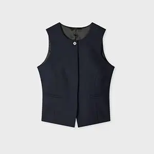 Paul Smith Asymmetric Wool Waistcoat - Blue