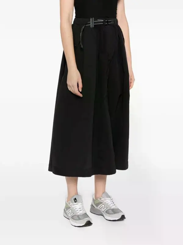AND WANDER Logo-embroidered Skirt