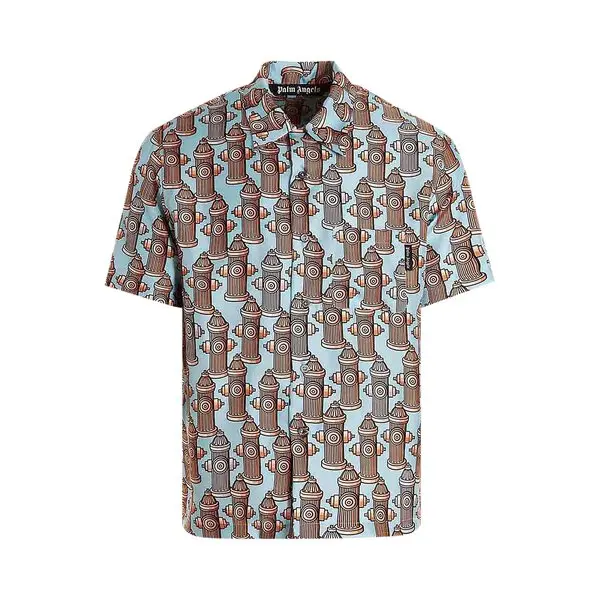 Palm Angels Fire Hydrant Bowling Shirt
