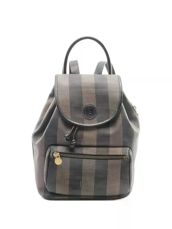 Fendi 2000s Striped Backpack