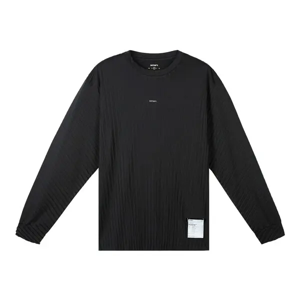 Satisfy Auralite Pleated Long Tee - Black