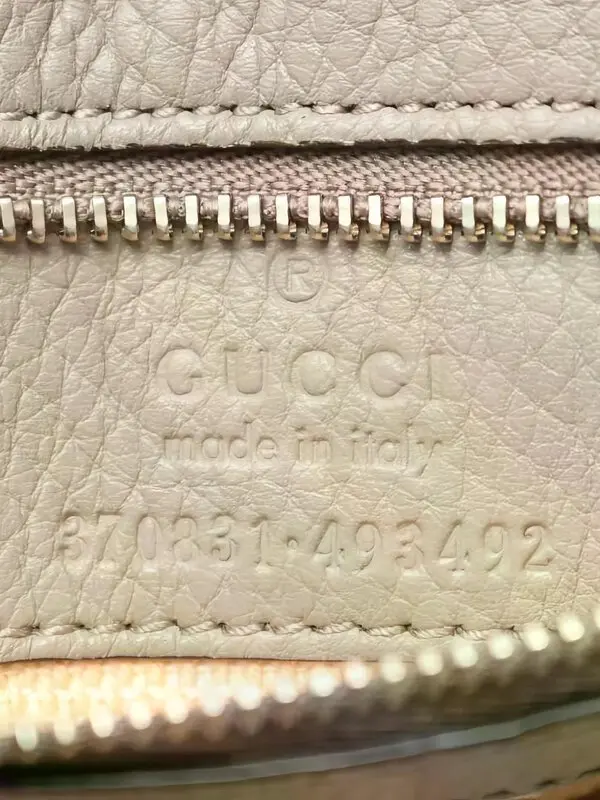 Gucci 2000s Leather Bamboo Detail Top Handle Bag - Grey