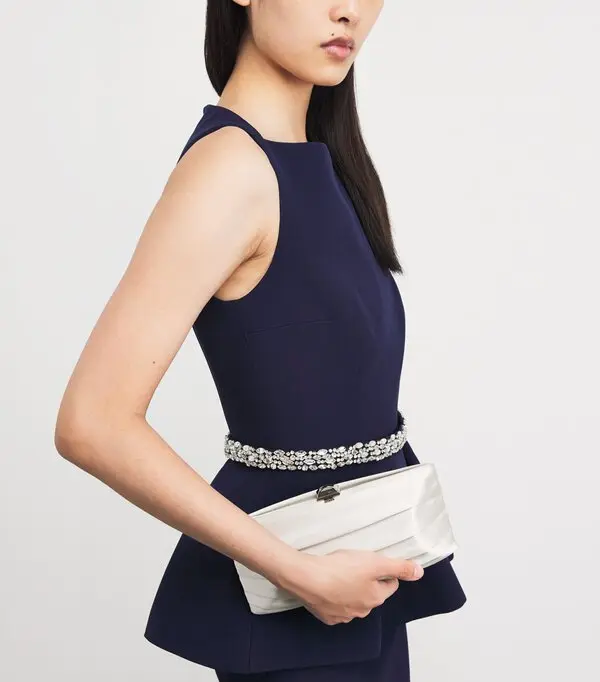 Safiyaa Crystal-embellished Carter Gown - Navy