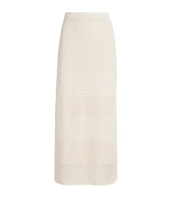 Escvdo Crochet Amada Maxi Skirt