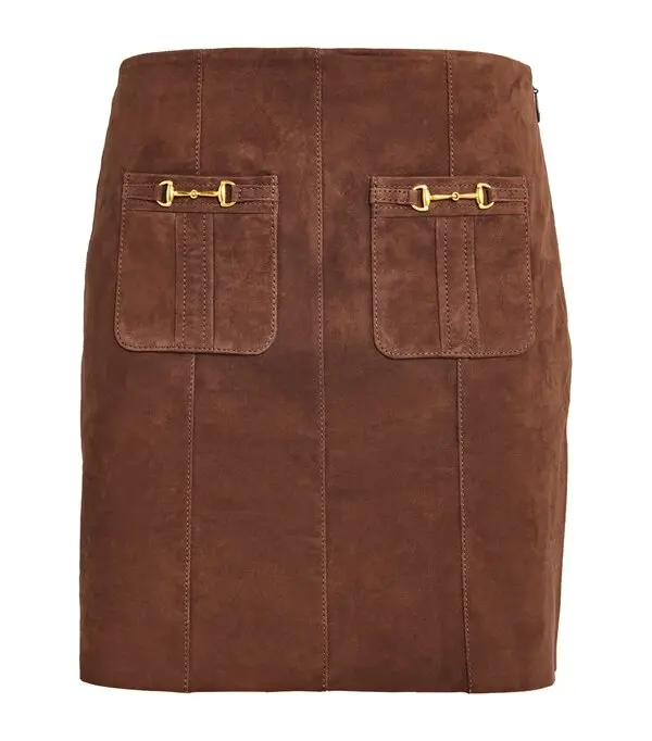 Rixo Wiley Mini Skirt - Brown