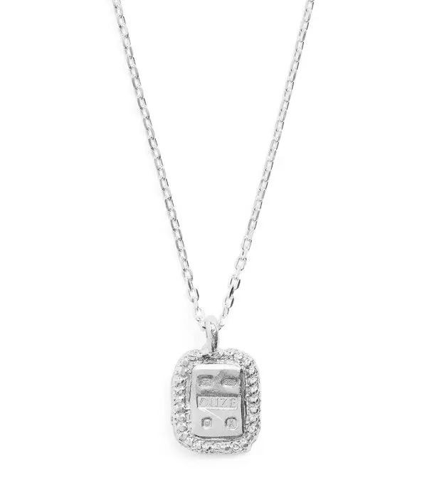 THE OUZE Sterling Hallmark Pendant Necklace - Silver